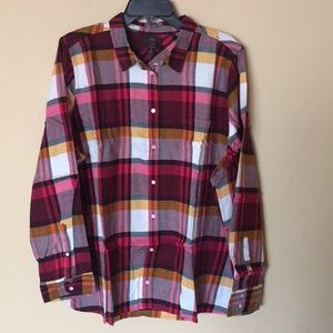 J. Crew | Tops | Nwt Jcrew Pacey Plaid Classic Fit Boy Shirt | Poshmark